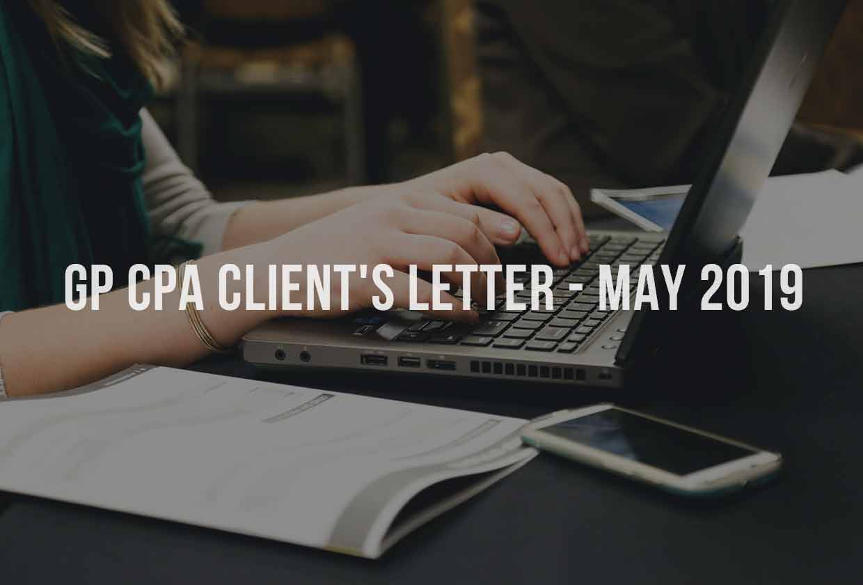 GP CPA Client's Letter - May 2019 » Accountant In Charlotte, NC